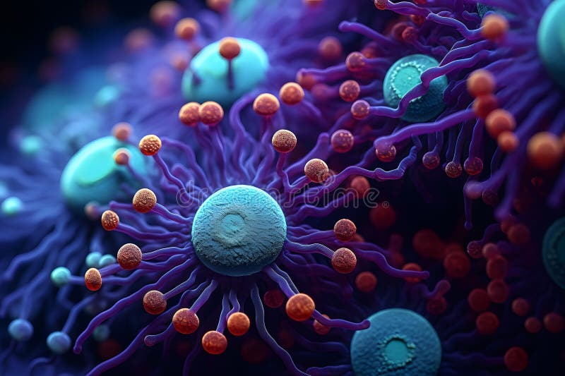 Microscopy of Bacteria, Electron Microscopy, Closeup 500x Zoom ...