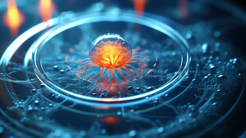 Microscopy of Futuristic Genetic Engineered Cell. Advanced ...