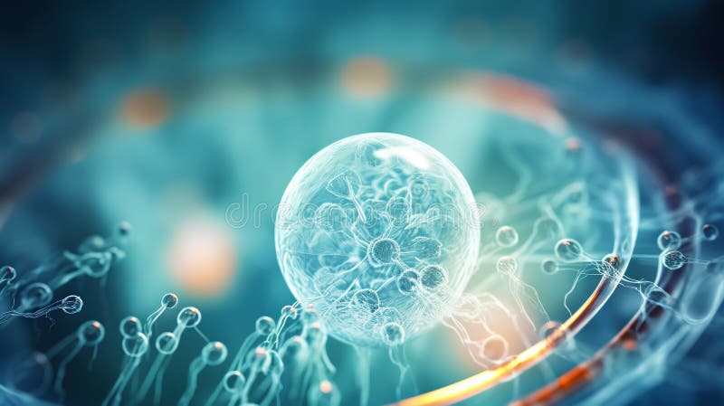 Microscopy of Futuristic Genetic Engineered Cell. Advanced ...