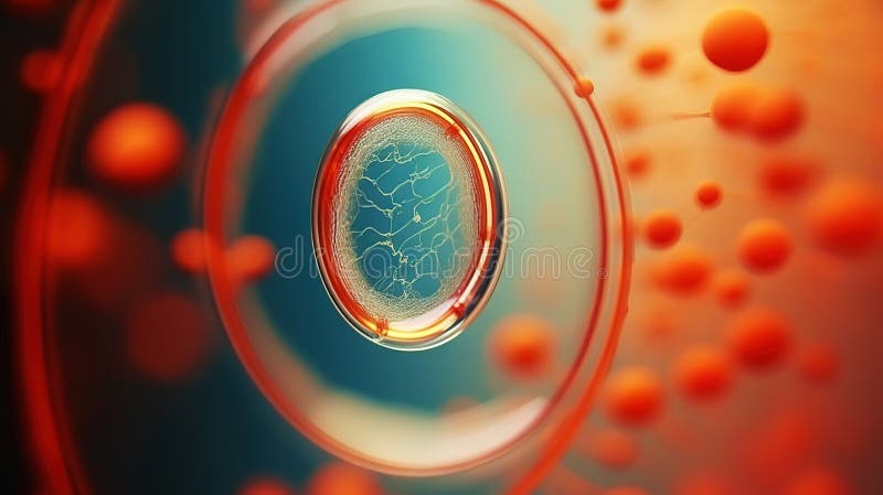 Microscopy of Futuristic Genetic Engineered Cell. Advanced ...