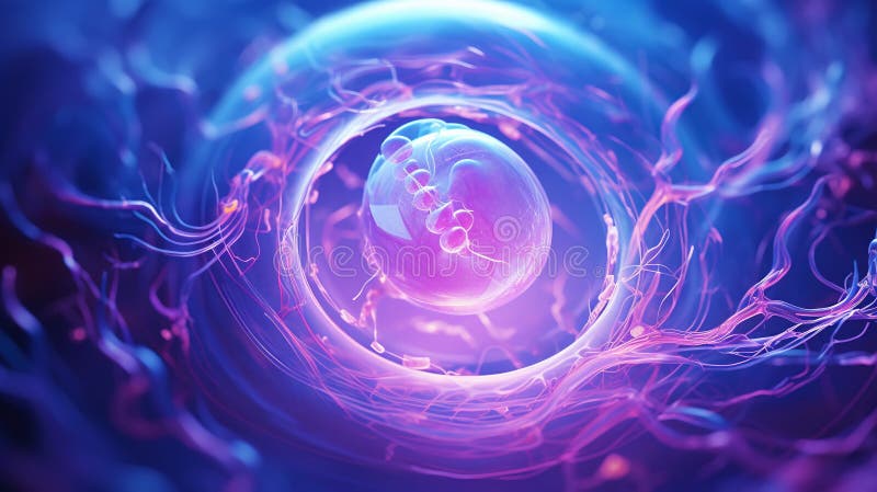 Microscopy of Futuristic Genetic Engineered Cell. Advanced ...