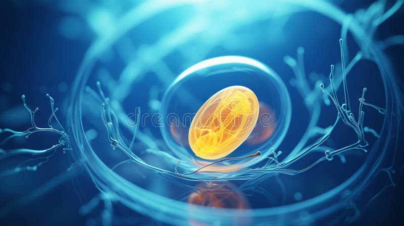 Microscopy of Futuristic Genetic Engineered Cell. Advanced ...