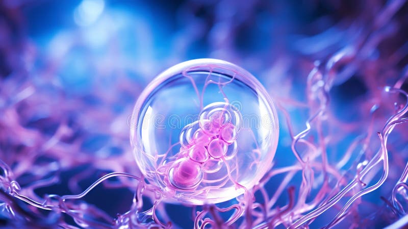 Microscopy of Futuristic Genetic Engineered Cell. Advanced ...