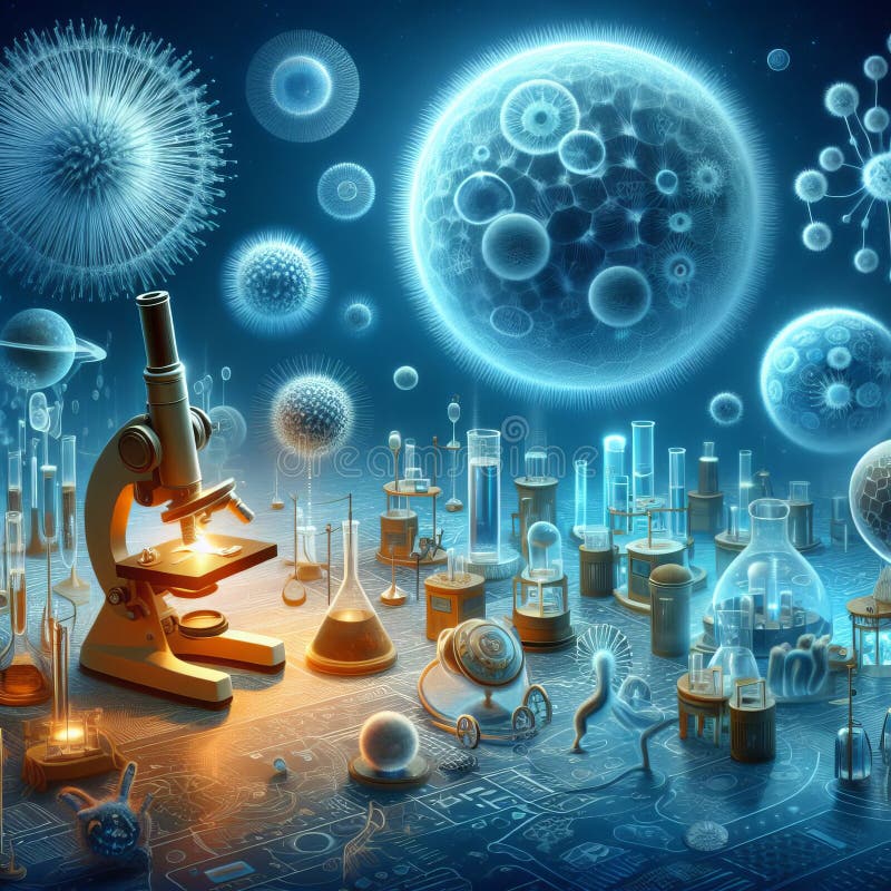 Microscopy Museum a Museum that Highlights the World of Mcrosco Stock ...