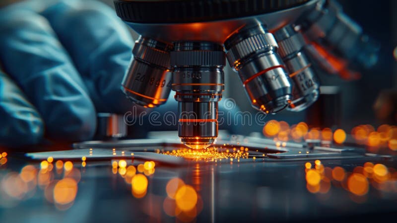 Microscopy Research: Close-Up View of Science and Medical Treatment ...