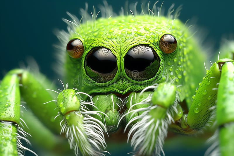 Microscopy of Spider, Electron Microscopy,500x Zoom, Generative AI ...