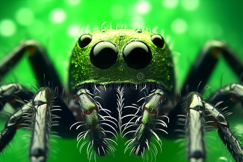 Microscopy of Spider, Electron Microscopy,500x Zoom, Generative AI ...