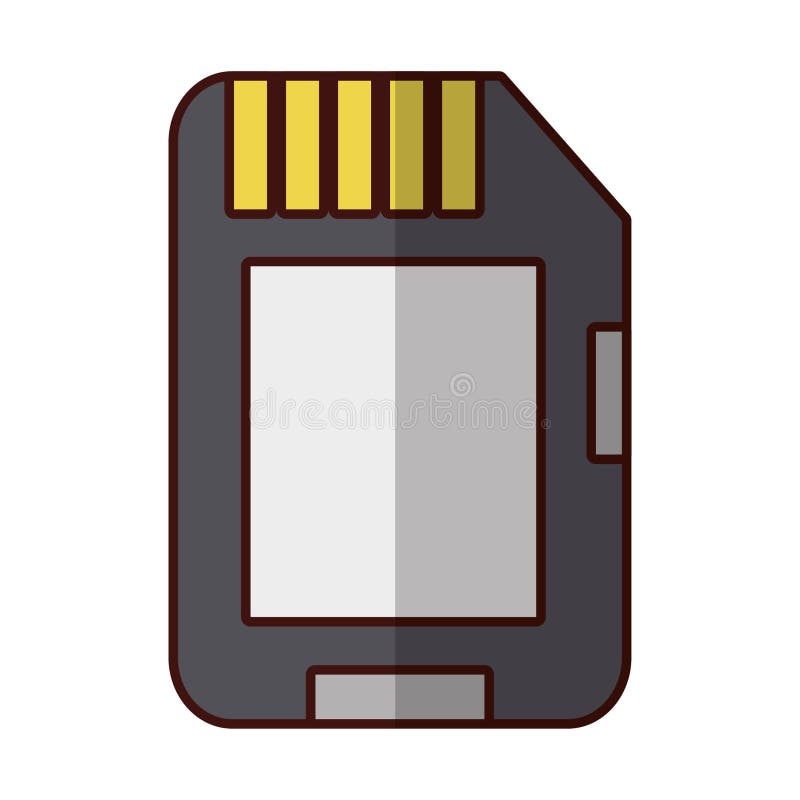 Microsd flash memory stock vector. Illustration of computer - 81141264