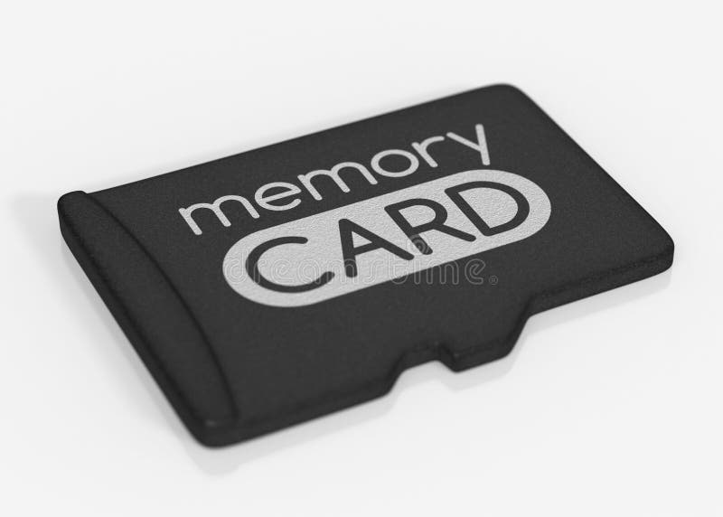 MicroSD memory card. stock illustration. Illustration of isolate - 89279519