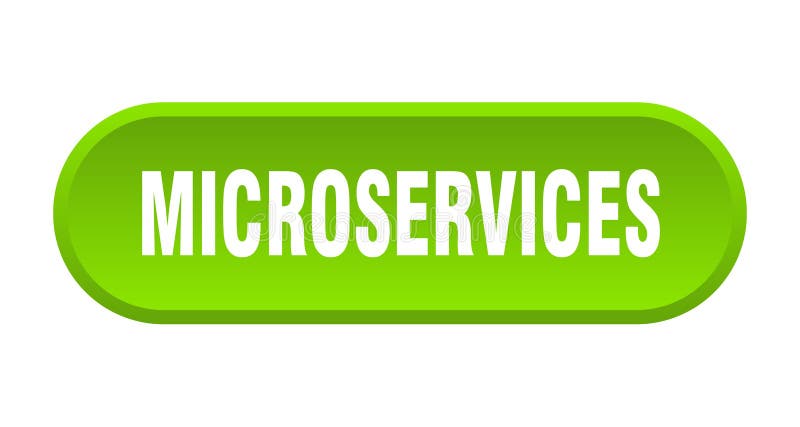 Microservices button stock vector. Illustration of notice - 196834042