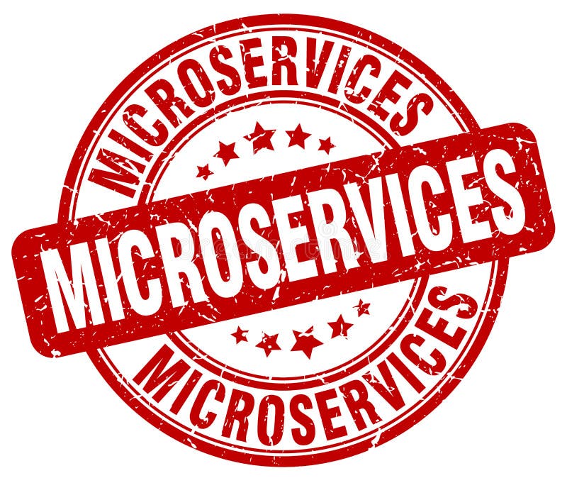 Microservices Red Grunge Stamp Stock Vector - Illustration of ...