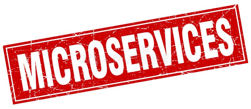 Microservices square stamp stock vector. Illustration of label - 94844476