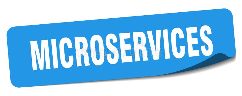 Microservices Sticker. Microservices Label Stock Illustration ...