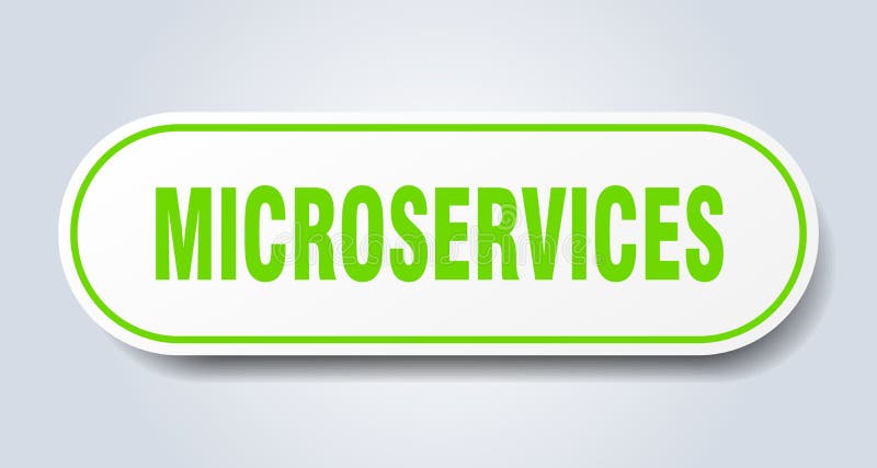 Microservices sticker. stock vector. Illustration of banner - 197149053