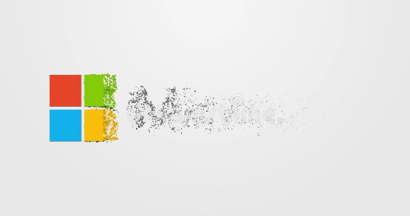 Microsoft Animated Logo 4K stock footage. Video of logo - 150464104