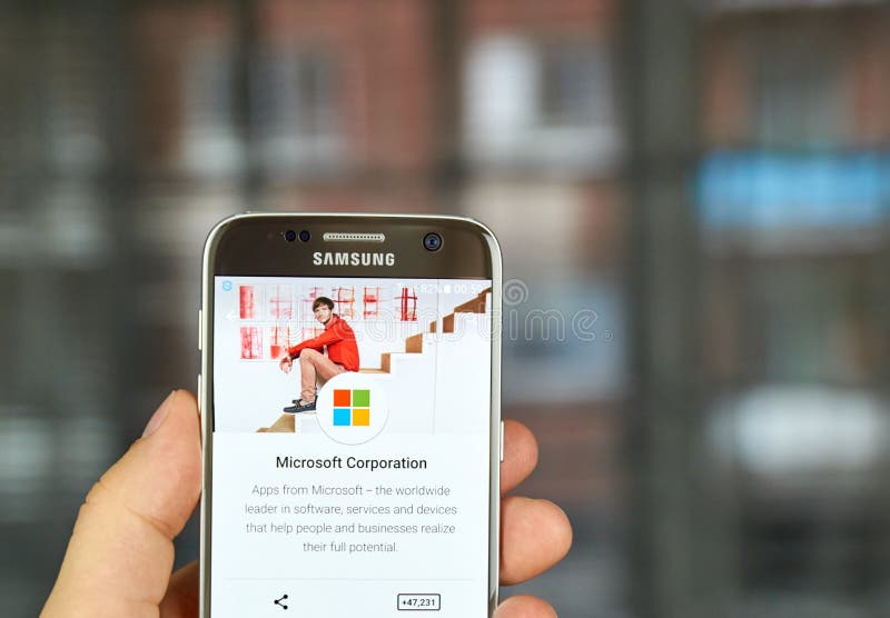 Microsoft Applications on Google Play Editorial Image - Image of ...