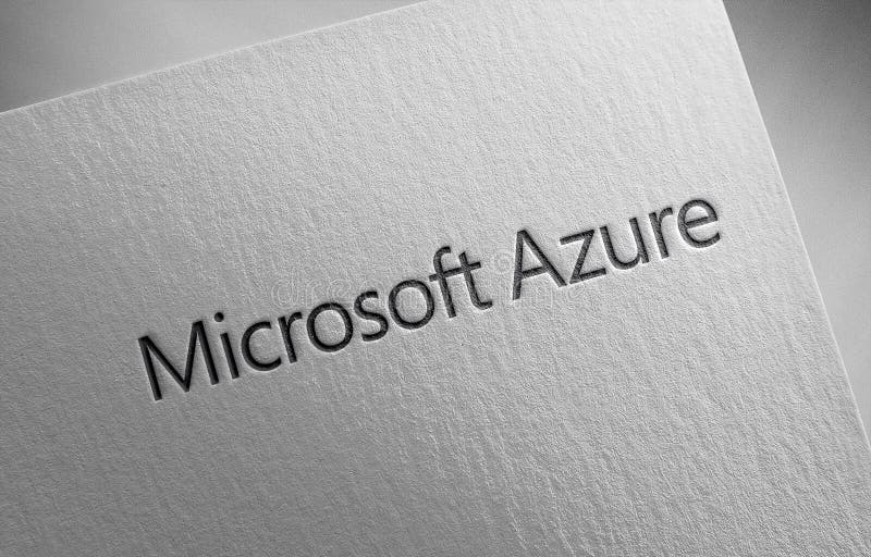 Microsoft-azure_1 on Paper Texture Editorial Photo - Image of referred ...
