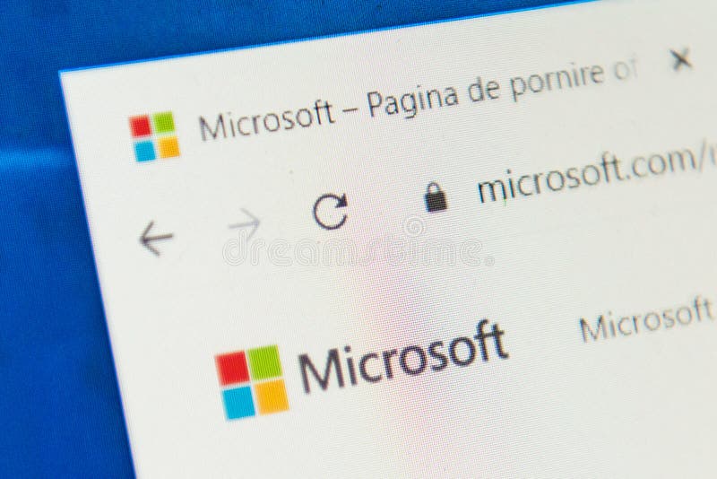 Microsoft.com Web Site. Selective Focus. Editorial Photo - Image of ...