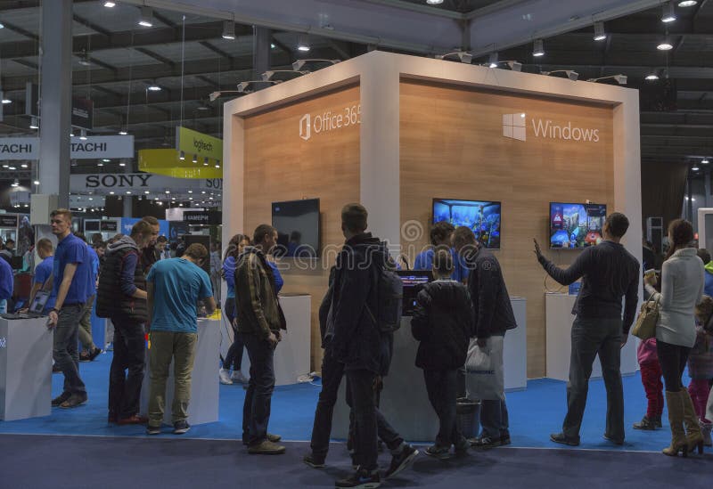 Microsoft Company Booth at CEE 2015, the Largest Editorial Photography ...