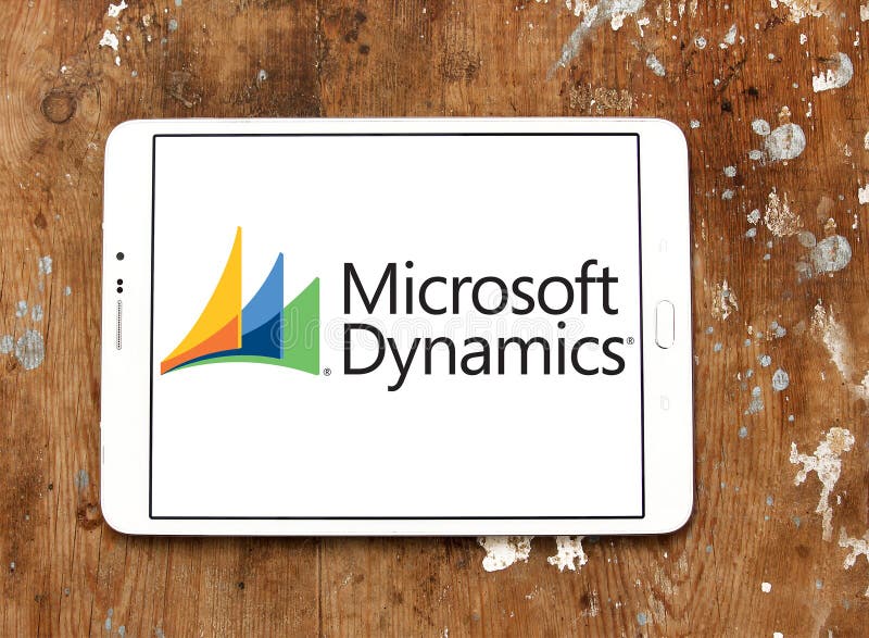 Microsoft Dynamics logo editorial image. Image of program - 121418415