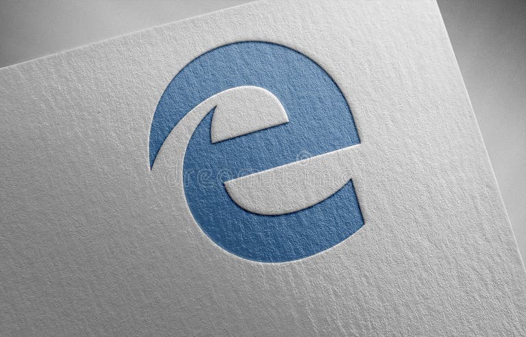 Microsoft-edge on Paper Texture Editorial Stock Image - Image of cross ...