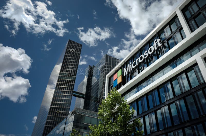 Microsoft Headquarter Building Editorial Stock Image - Image of germany ...