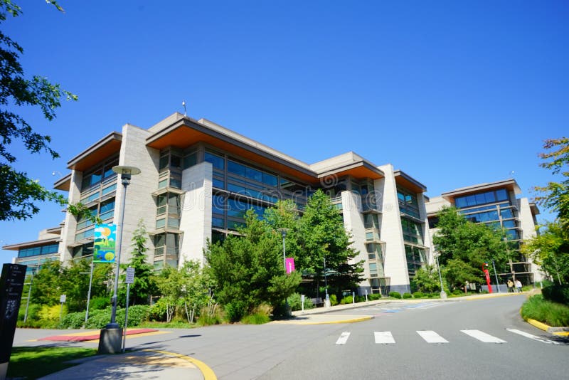 Microsoft headquarter editorial image. Image of glass - 89719355