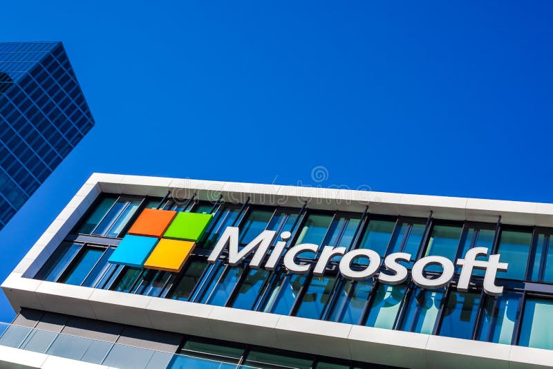 Microsoft Logo at Office Building, Munich Germany Editorial Image ...