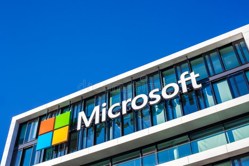 Microsoft Logo at Office Building, Munich Germany Editorial Image ...