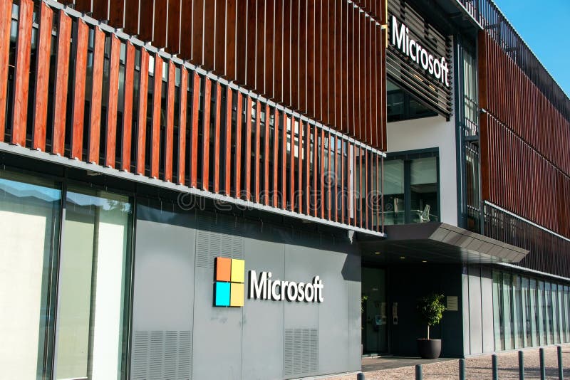 Microsoft Logo Sign on Office Building Editorial Stock Photo - Image of ...