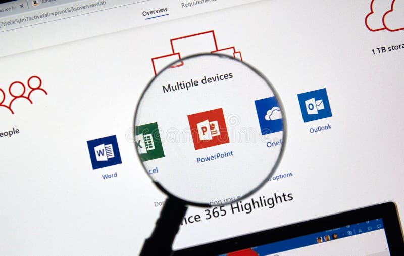 MIcrosoft Office 365 icons editorial stock image. Image of excel ...