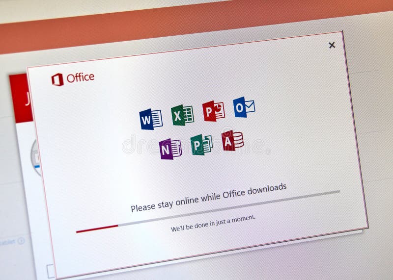 Microsoft Office 365 Installation Procees Editorial Image - Image of ...
