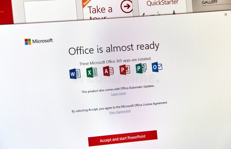 Microsoft Office 365 Installation Procees Editorial Image - Image of ...