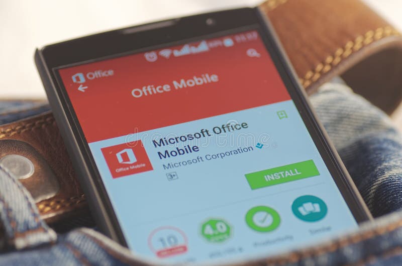Microsoft Office Mobile Apps Editorial Photo - Image of application ...