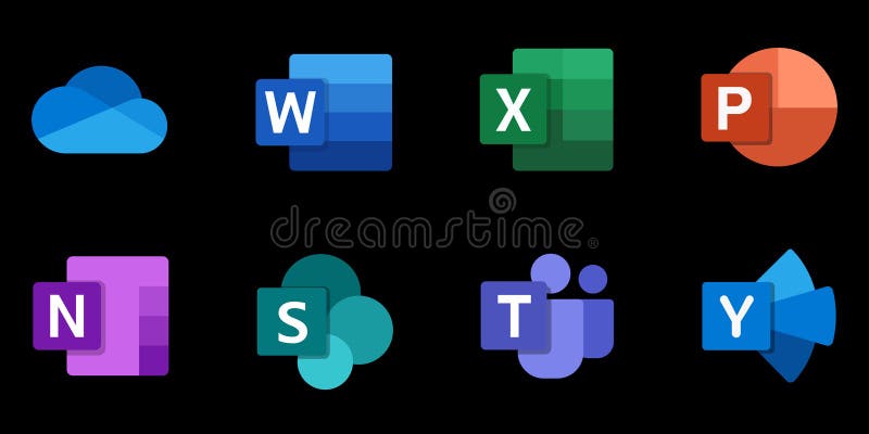 Microsoft office stock illustration. Illustration of signage - 369423980