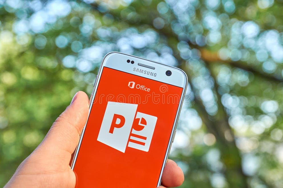 Microsoft Office PowerPoint App Editorial Image - Image of sign, retail ...