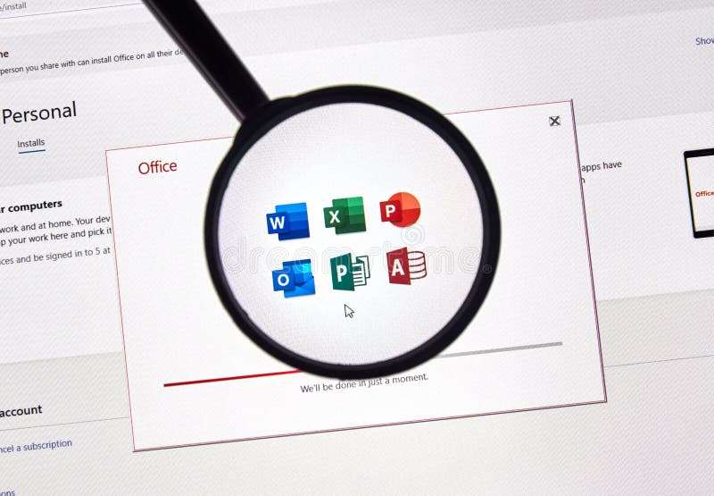 Microsoft Office 365 Software Editorial Stock Photo - Image of digital ...