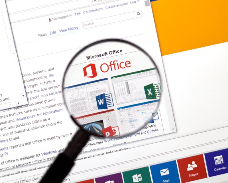 Microsoft Office Word, Excel Photo stock éditorial - Image du website ...