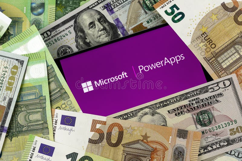 Microsoft Power Apps Editorial. Illustrative Photo for News about the Microsoft Power Apps - a ...