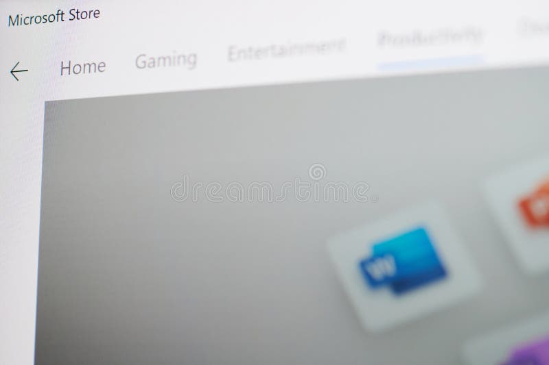 Microsoft store menu editorial image. Image of live - 219013525