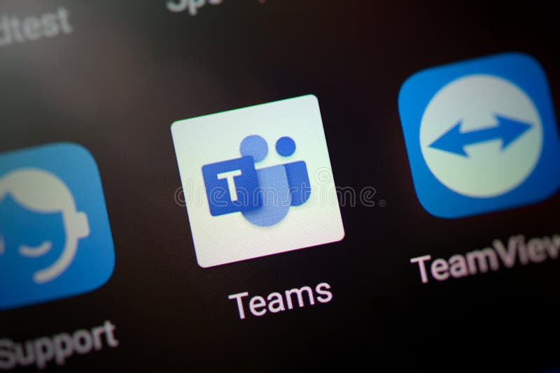 Microsoft Teams Application Icon on Android System Editorial Photo ...