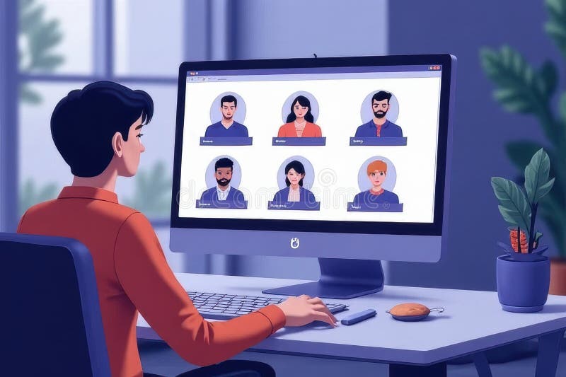 Enhanced Collaboration through Microsoft Teams Virtual Meetings Stock ... Enhanced Collaboration through Microsoft Teams Virtual Meetings Stock ...