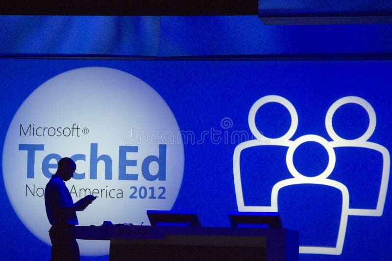 Microsoft TechEd Conference 2012 Editorial Stock Photo - Image of ...