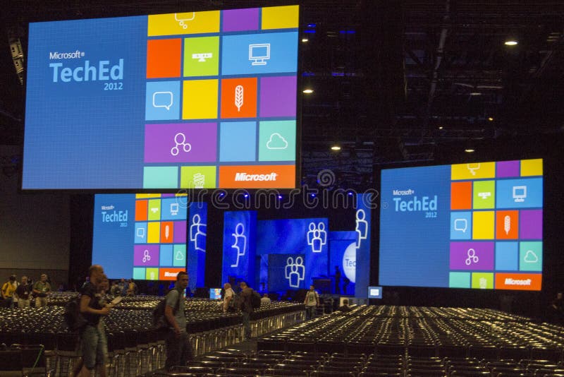 Microsoft TechEd Conference 2012 Editorial Photography - Image of tech ...