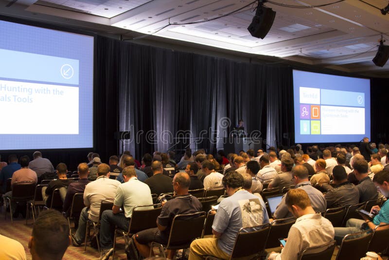 Speaker at Business Conference and Presentation. Editorial Photo ...