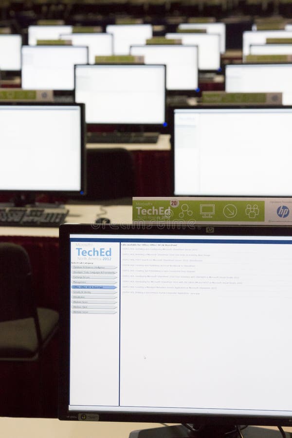 Microsoft TechEd Conference 2012 Editorial Photo - Image of computer ...