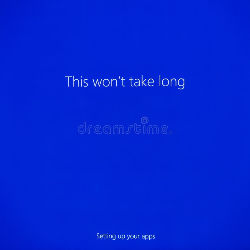 MIcrosoft Windows 10 Pro Installation Stock Image - Image of software ...