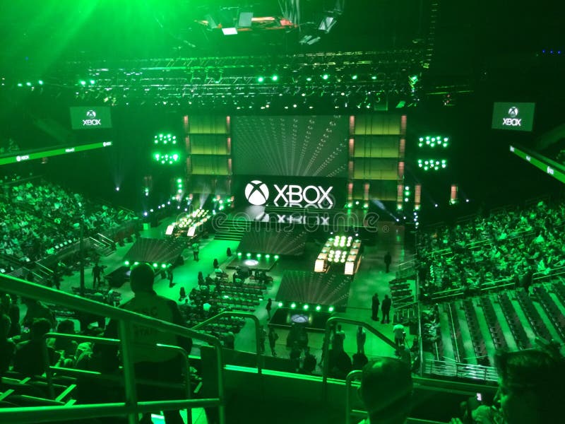 Xbox 360 Press Conference Stage at E3 2011 Editorial Stock Photo ...