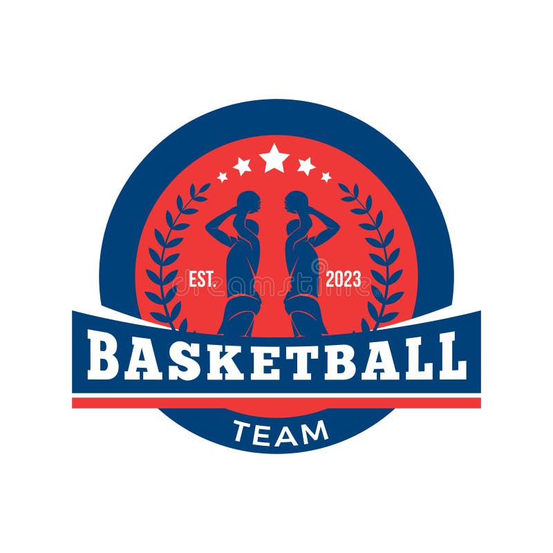 Simple Modern Basketball Player Logo Vector Template Stock Vector ...