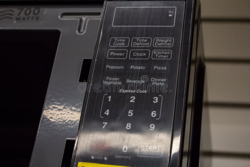Buttons on a Microwave Oven Stock Photo - Image of microwave, oatmeal ...